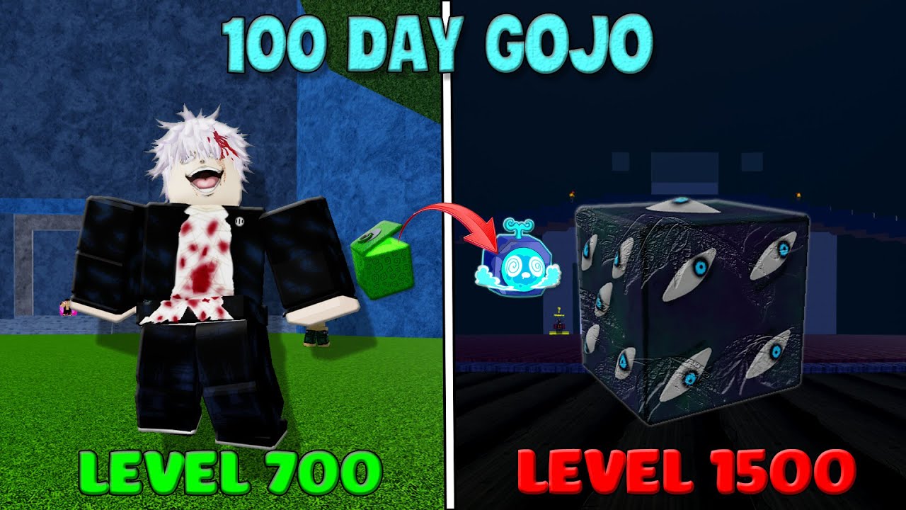 Thử thách 100 ngày trở thành Gojo Satoru trong Blox Fruits "P2" | Noob ...