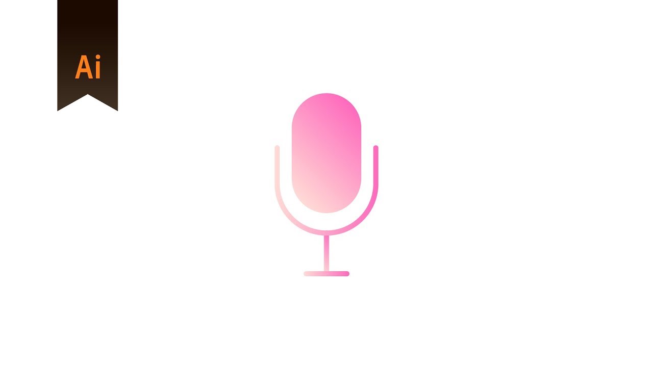 How To Design a Microphone In Illustrator | Adobe illustrator Tutorial ...