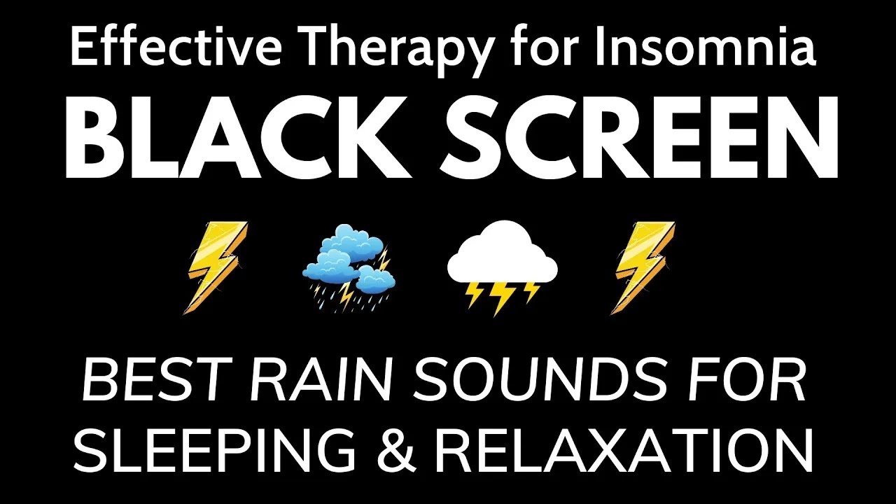 Effective Therapy for Insomnia ⛈️ Fall Asleep Easily In Minutes White ...
