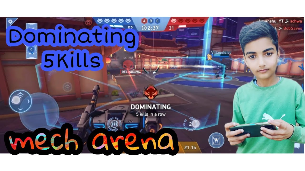playing Mech arena| 5kills in a row - YouTube