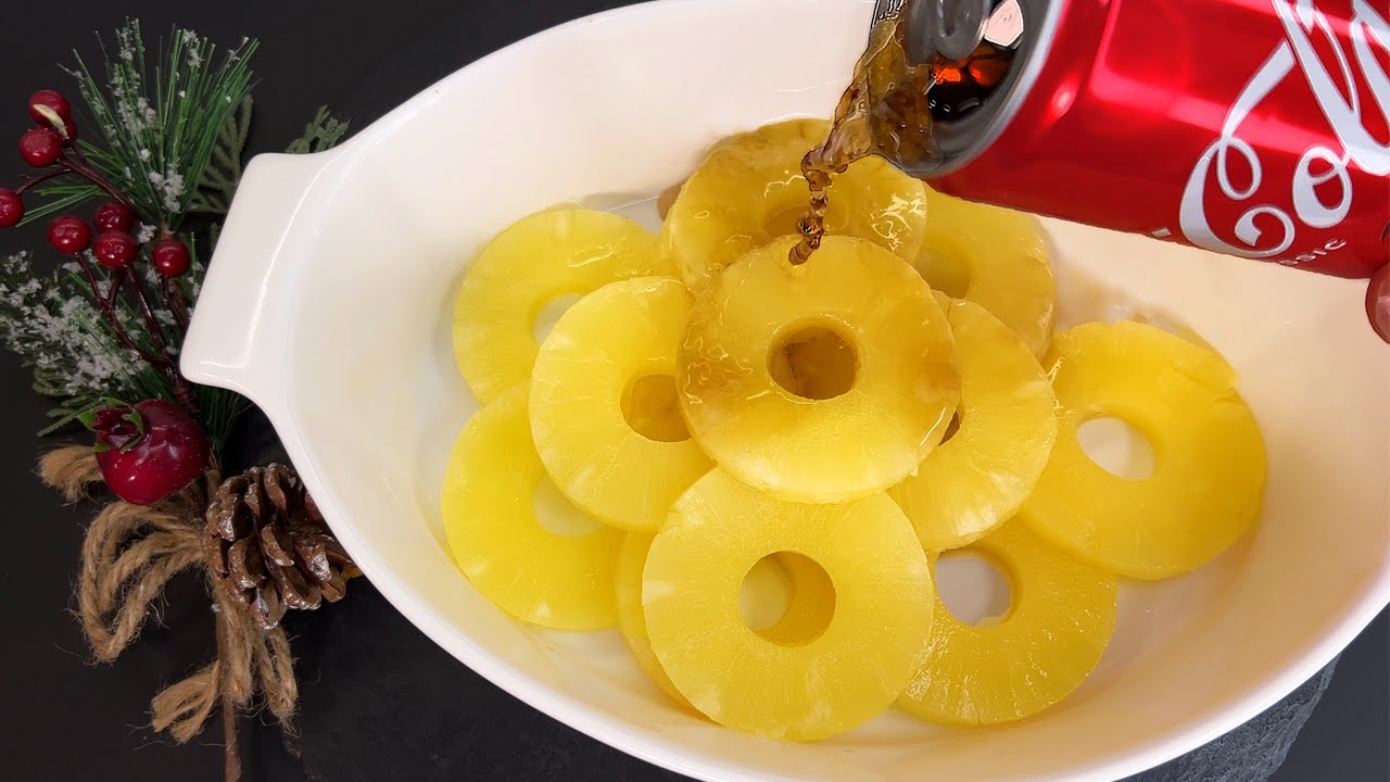 MISCHEN Coca-Cola mit Ananas 🍍 Rezept für ein Ananas Dessert ohne ...