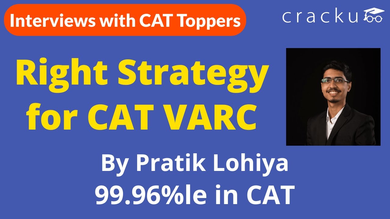 How a working professional scored 99.96%le in CAT | VARC Strategy by ...