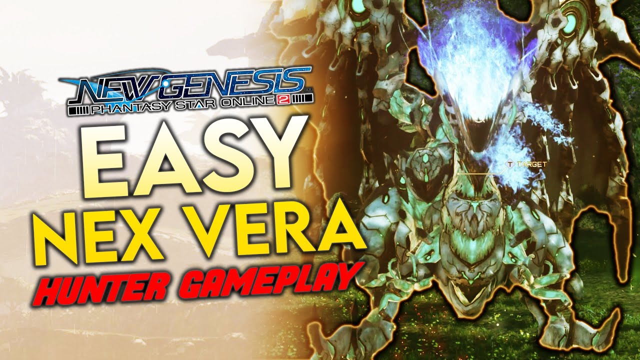 PSO2: NGS - EASY NEX VERA World Boss (Hunter, Sword gameplay) - YouTube