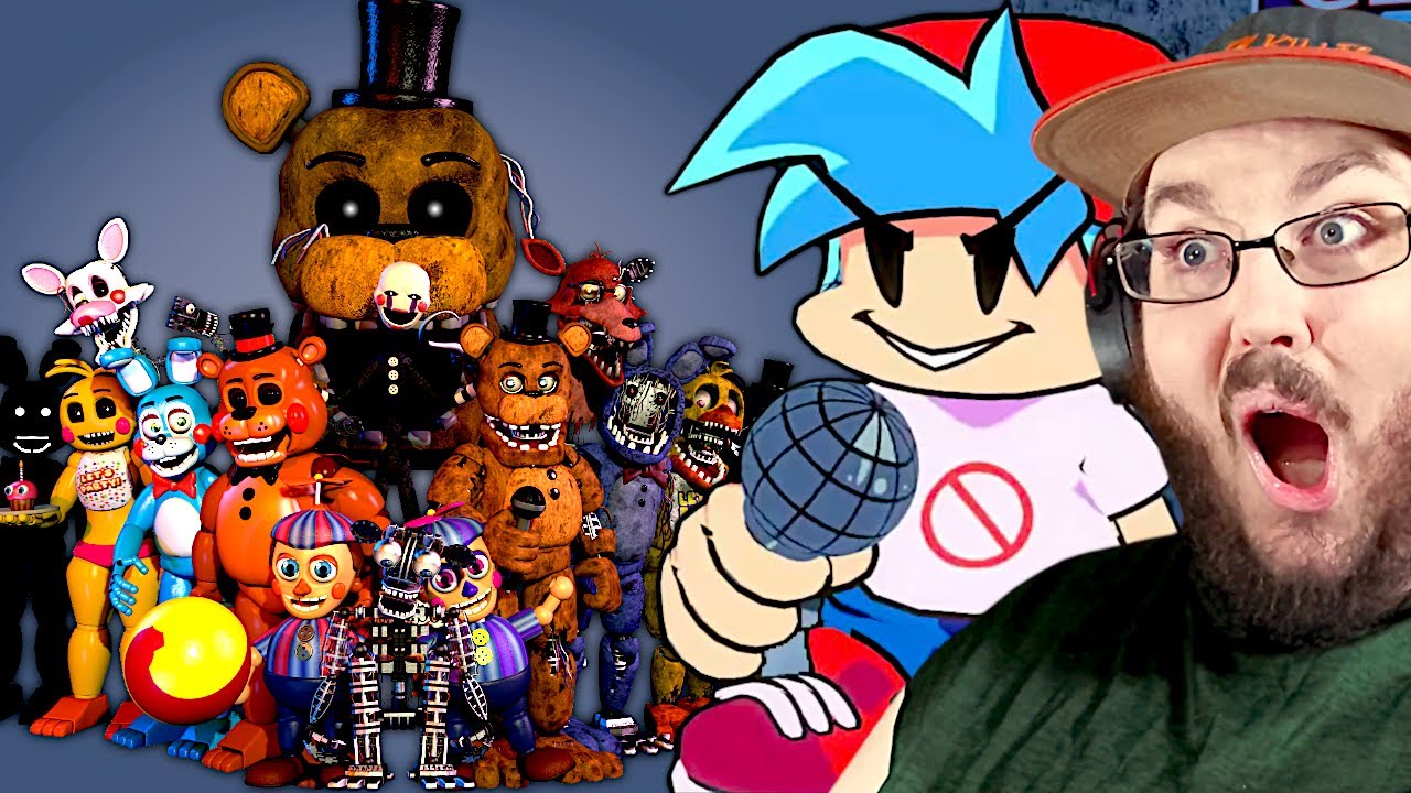 Friday Night Funkin' VS Five Nights at Freddy's 2 FULL WEEK (FNF Mod ...