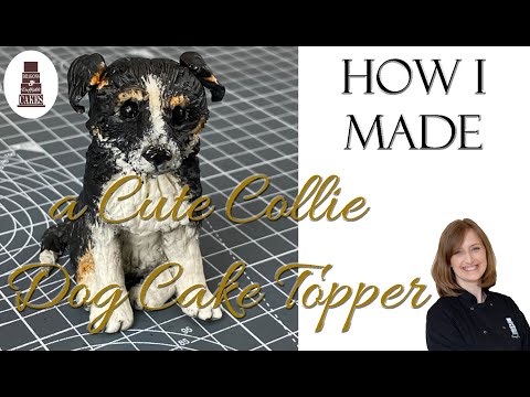How To Make A Collie Dog Out Of Fondant