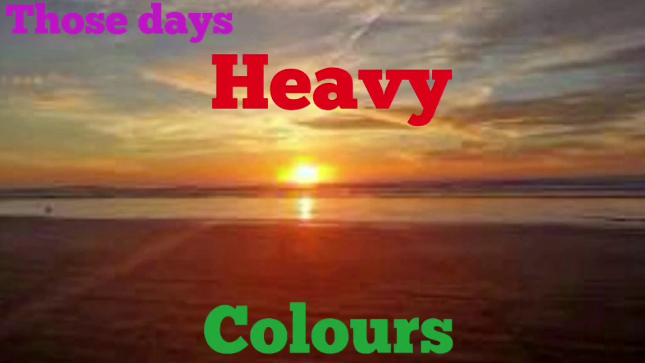 Heavy Colours - Change It - YouTube