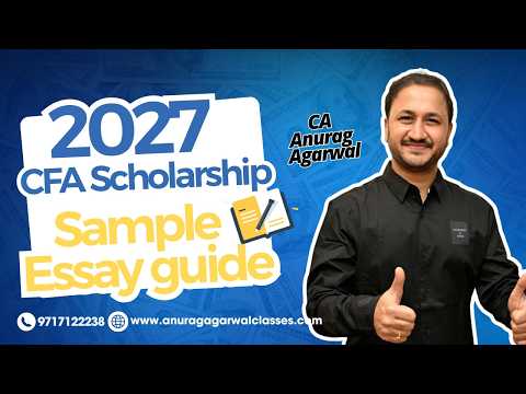 CFA Scholarship Application and Essay 2027 Guide - Tips & Tricks #cfa2027 #cfal1 #cfaexam