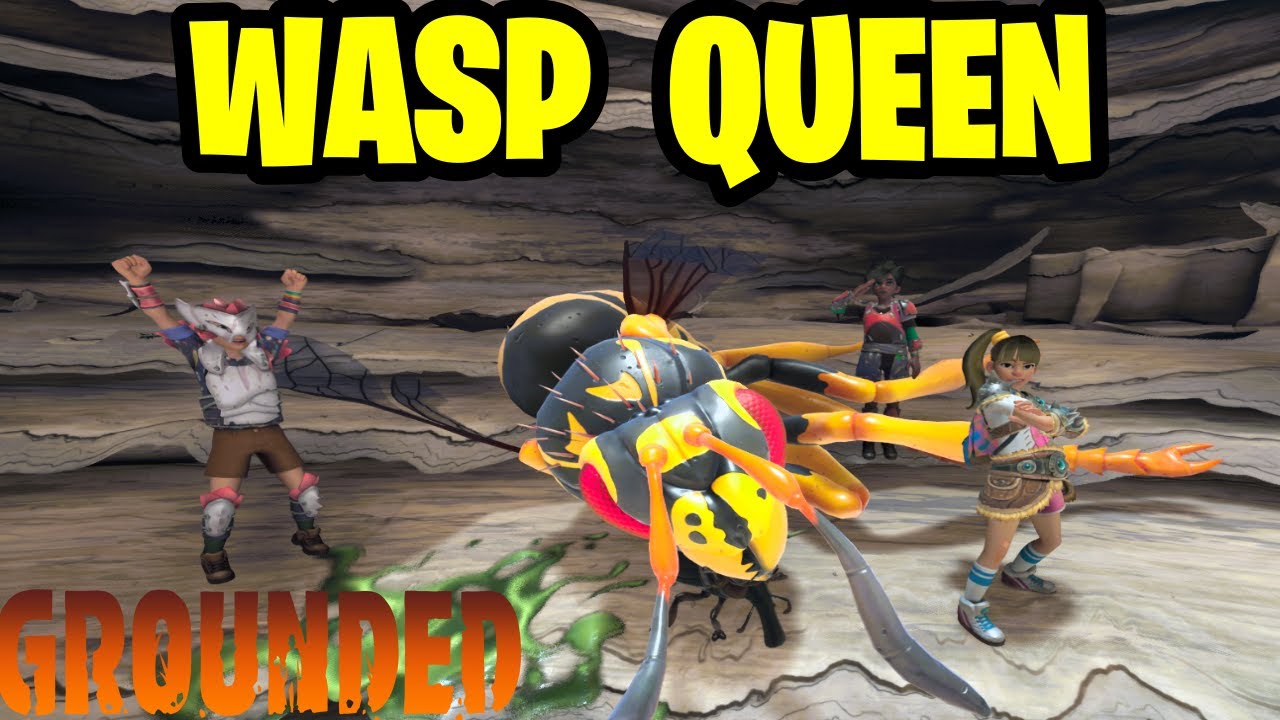 Wasp Queen Fight in Grounded - YouTube