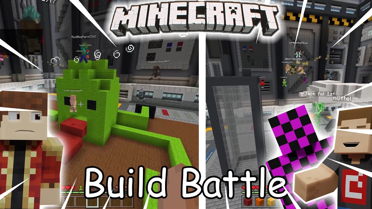 The FUNNIEST Minecraft Build Battle Game - YouTube