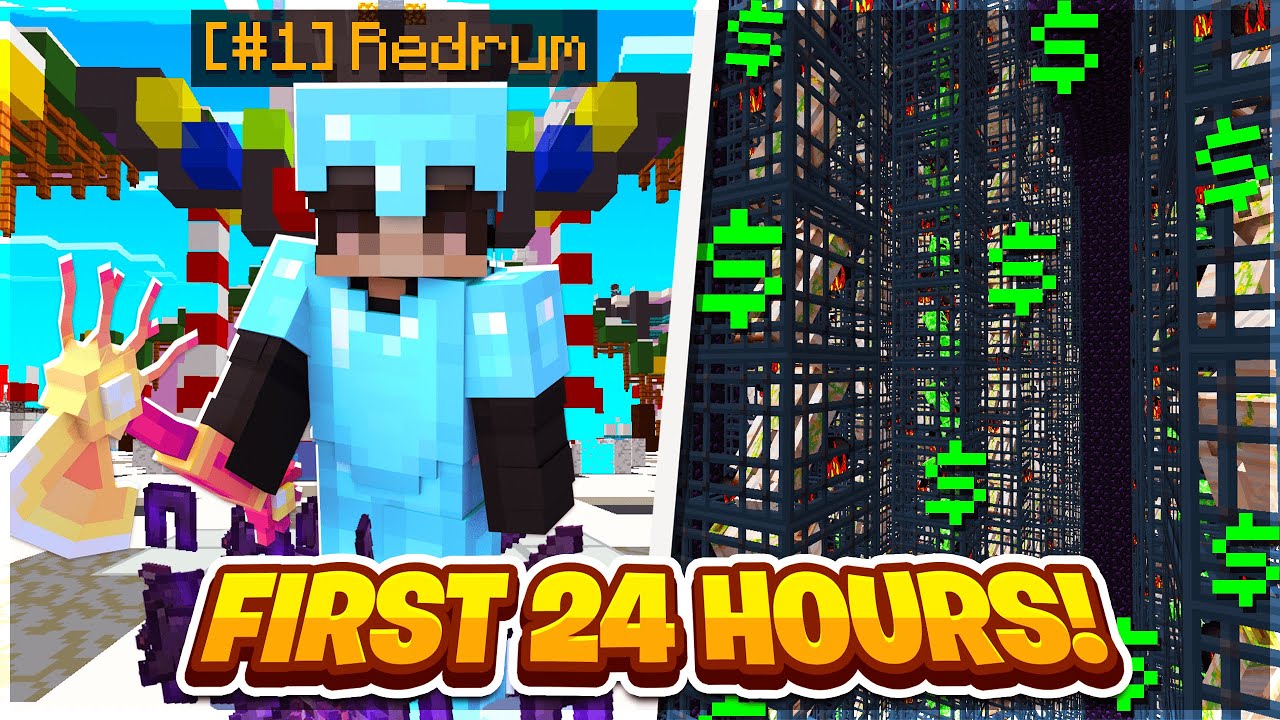 MY *BELATED* FIRST 24 HOURS! (INSANE) | Minecraft Factions | Complex ...
