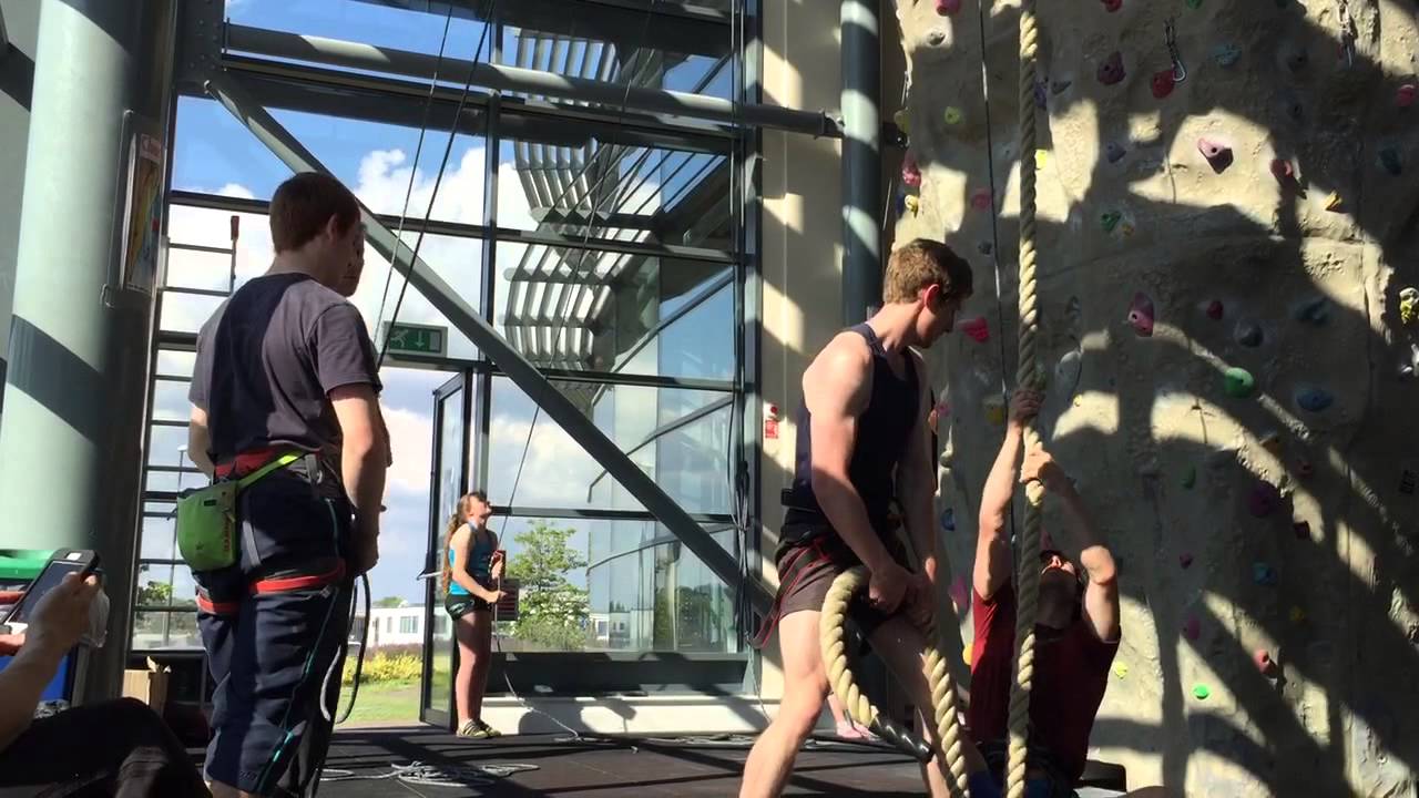 Ninja Warrior Rope Climb Training - YouTube