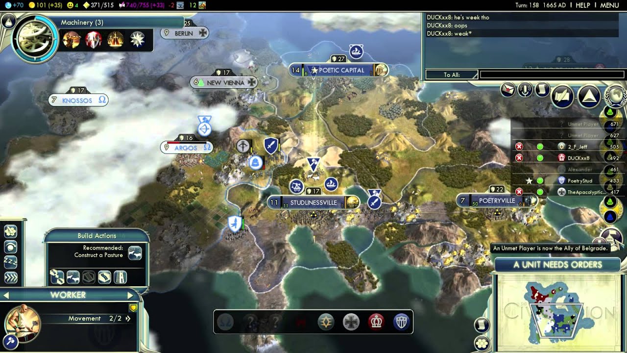 DUCK CONFIRMED HITLER!!! - Civilization 5: Multiplayer [Episode 16 ...