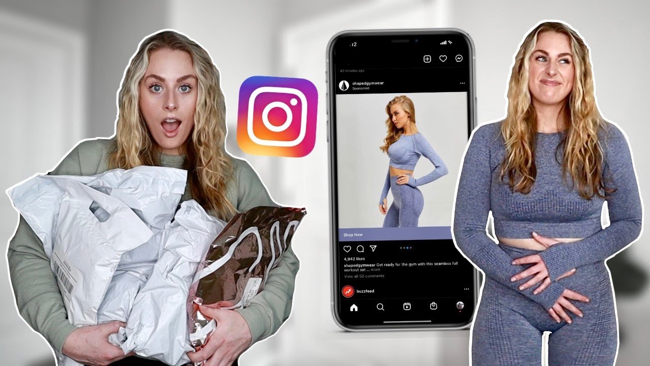buying ACTIVEWEAR from INSTAGRAM ADS - YouTube