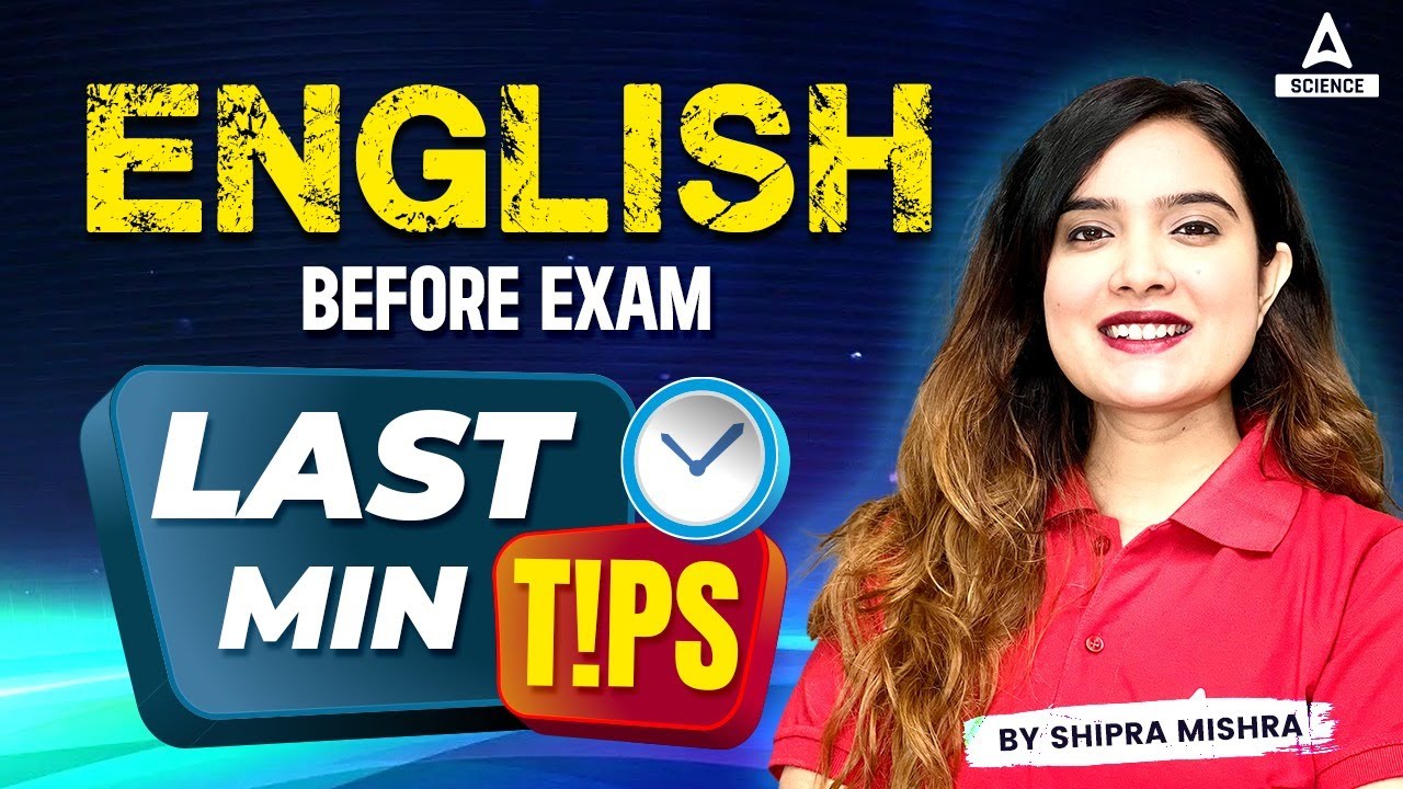 Class 12 Boards English | Last Min Tips🤩🤩 For English Before Exam By Shipra Mishra - YouTube