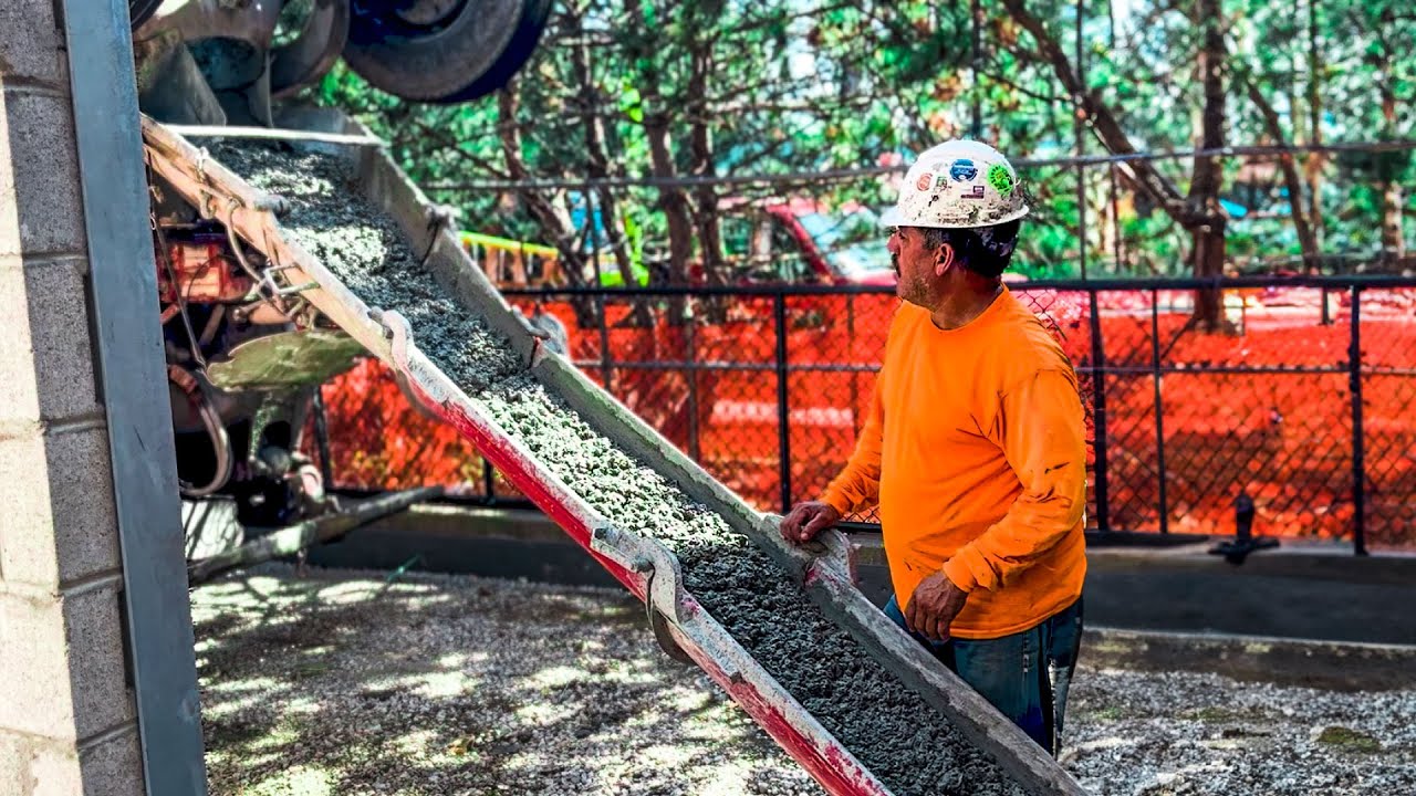 Watch REAL Concrete Construction Work! - YouTube