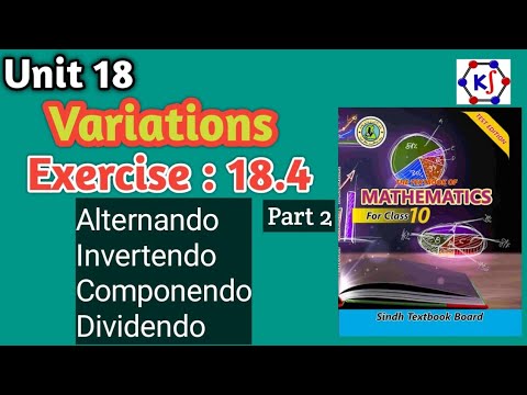 VARIATIONS||Exercise 18.4||Part 2||Q2 & 3||Alternando || Invertendo ...
