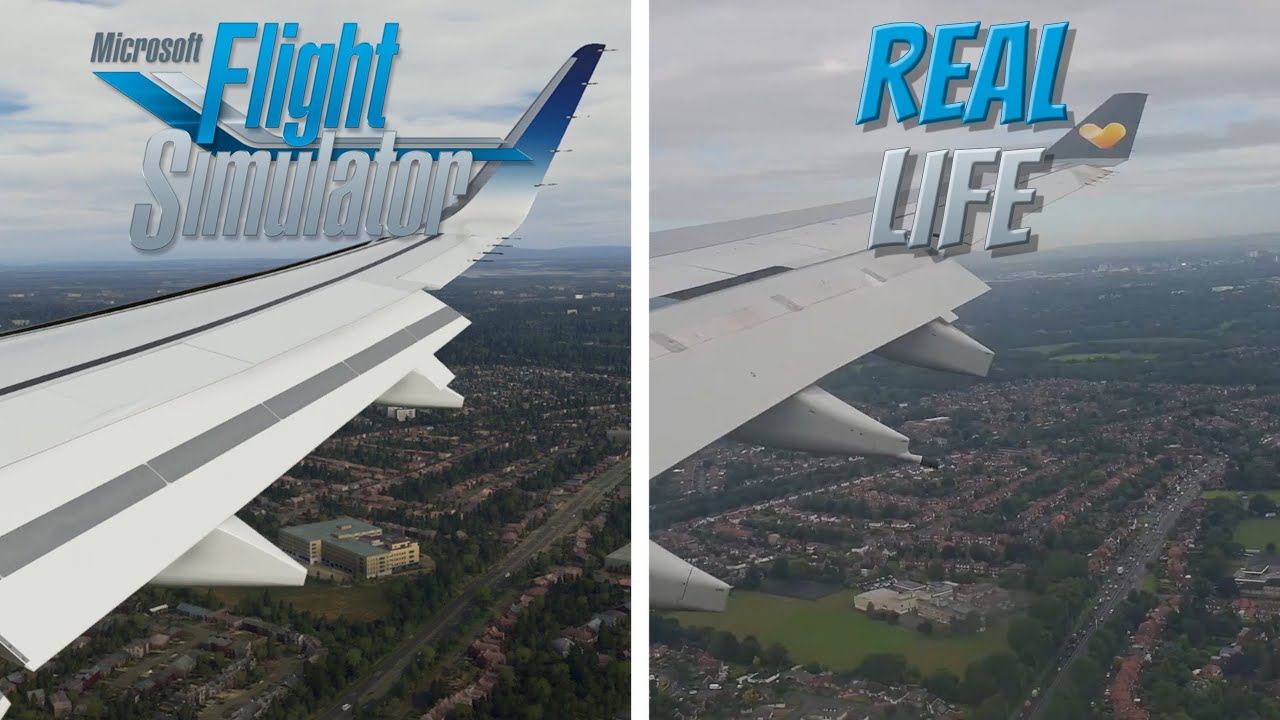 Microsoft Flight Simulator (FS2020) vs Real Life | Landing in ...