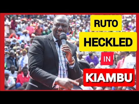 Uongo! Uongo! UDA MP HECKLED infront of William Ruto in Kiambu County ...