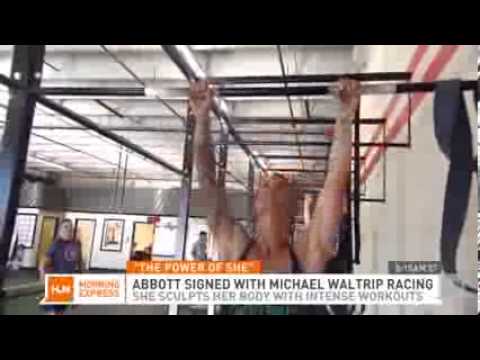 Meet NASCAR's 1st female pit crew member - YouTube