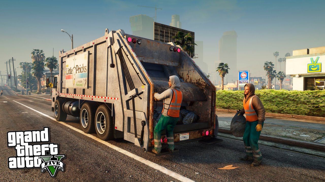 Как установить мод Работник Мусоровоза в GTA 5 / Работа Водителем Мусоровоза в ГТА 5 ...