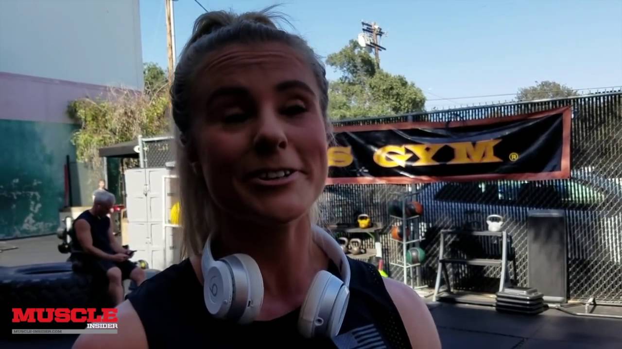 Sheena Martin trains upper body pre Olympia 2016 - YouTube