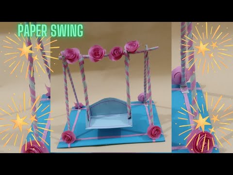 How to make a swing with paper.paper swing tutorial. - YouTube