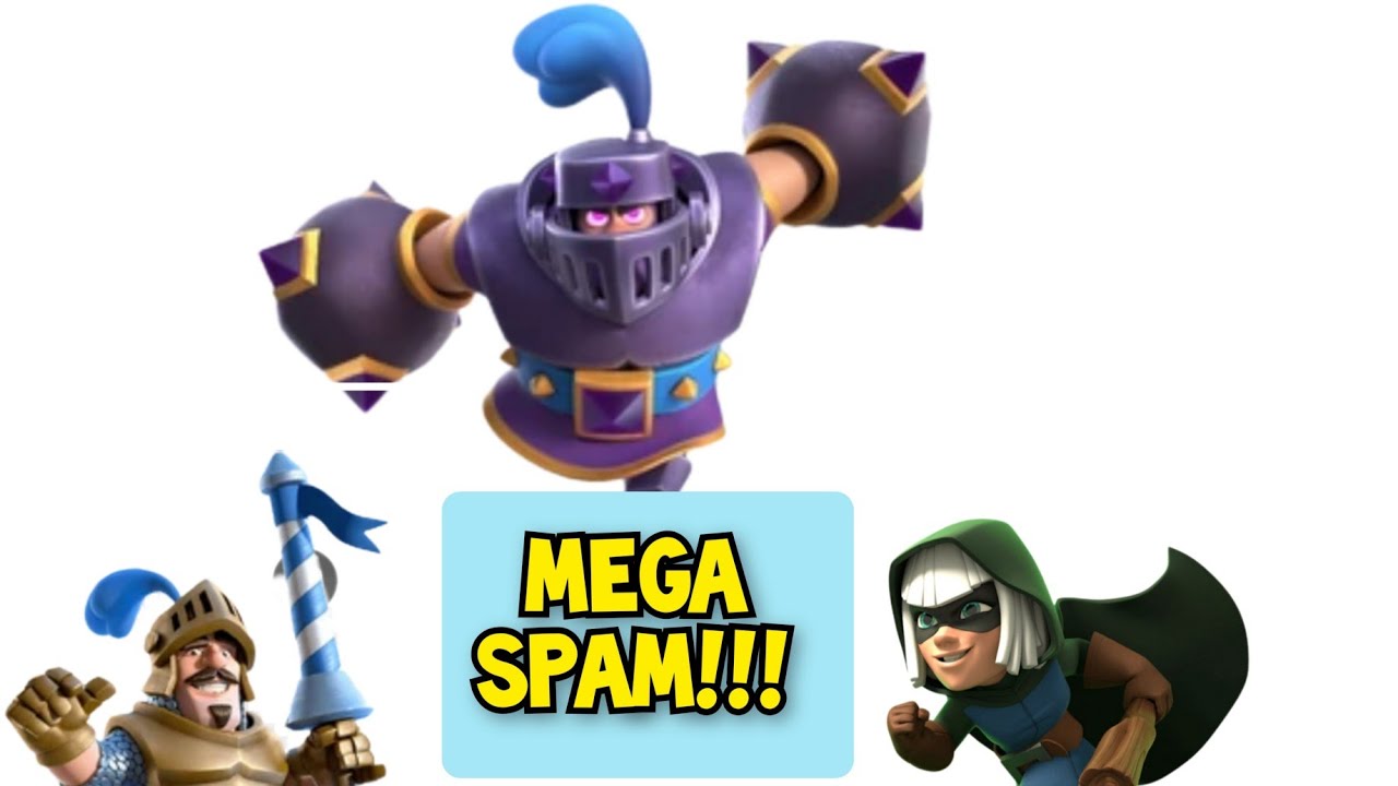 This MEGA knight SPAM deck is 0 Skill literally !!! - YouTube