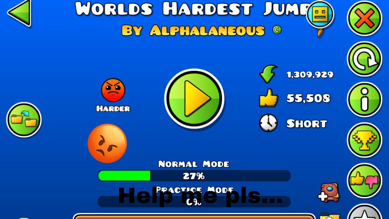 Me suffering my self in Geometry Dash. - YouTube