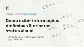 Como criar informações dinâmicas e um status visual no ... | Doovi