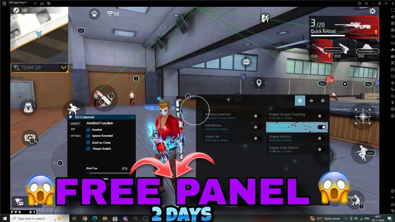 PANEL AIMBOT OB46 GRATIS🎯 - 100% ANTIBAN | PC PANEL| FOR ALL EMULATOR ...