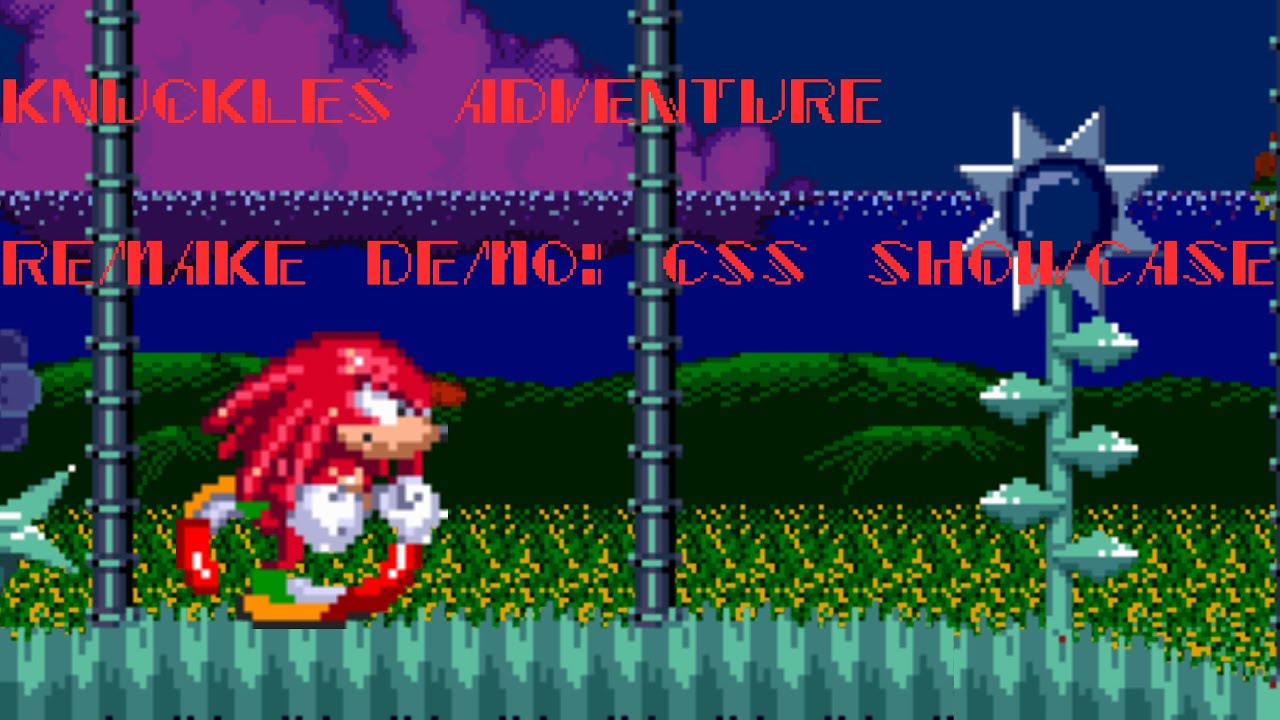 Knuckles adventure retake | demo | classic sonic simulator v13 showcase - YouTube