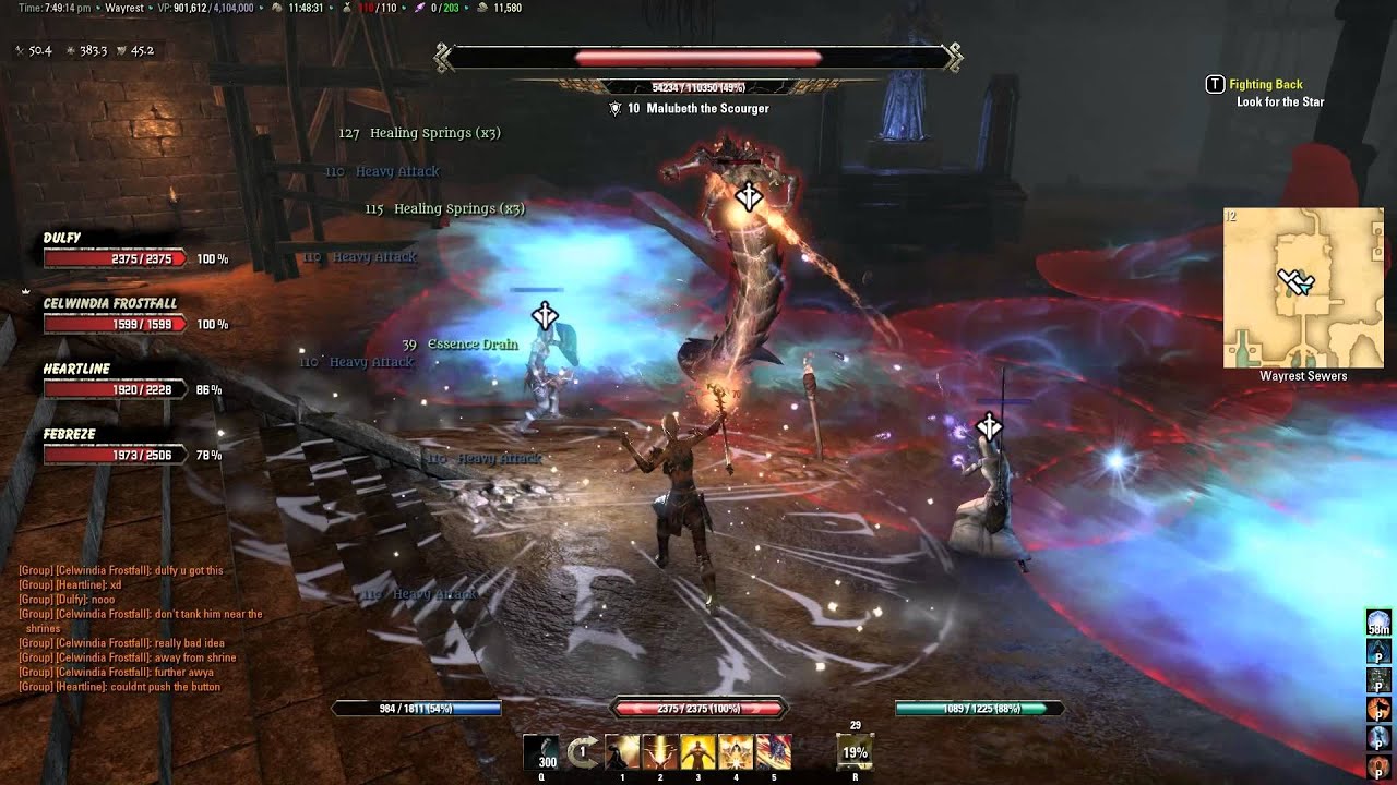 ESO Malubeth the Scourger Veteran Wayrest Sewers Dungeon Guide - YouTube