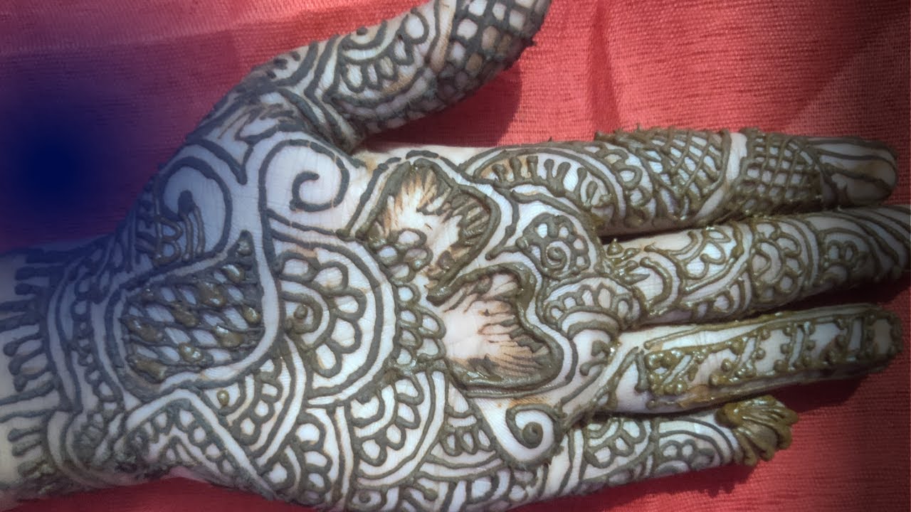 How to put mehndi on hand । mehndi kaise lagaye - YouTube