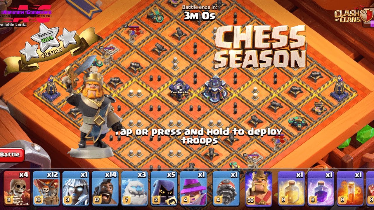 How To Beat The New Chess King Challenge | Clash of Clans🔥 - YouTube