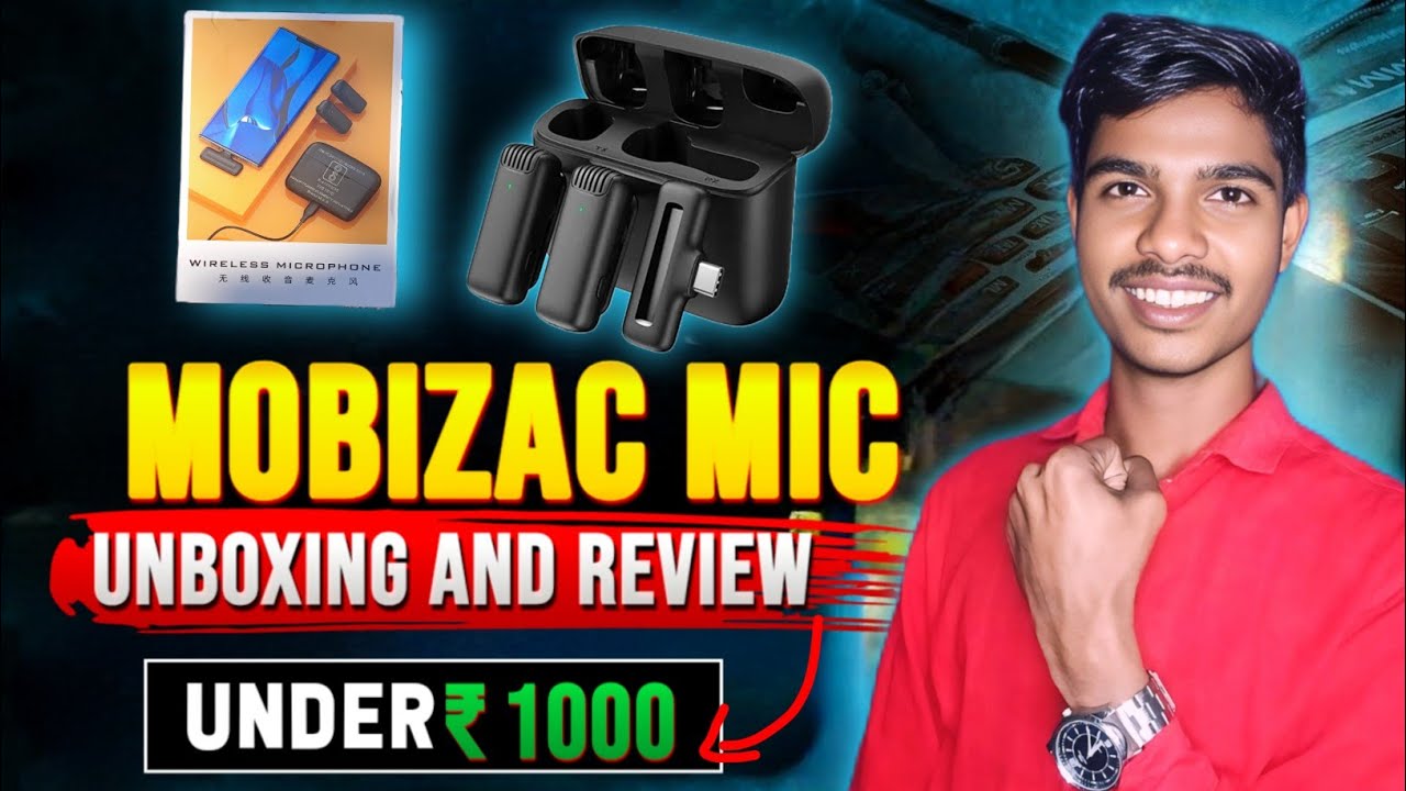 Mobizac wireless mic । under ₹1000 mic । unboxing and Review। - YouTube