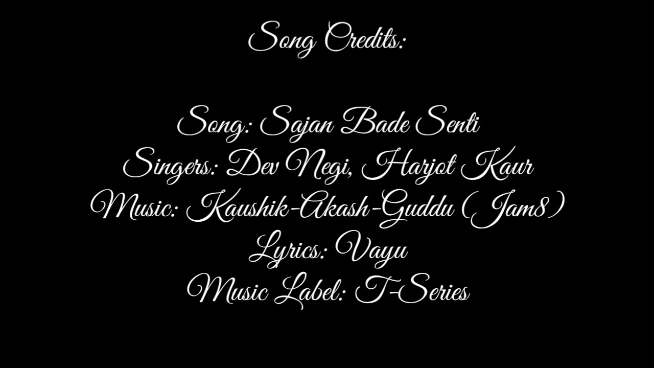 Sajan bade senti hai lyrics - YouTube