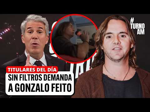 Sin Filtros DEMANDA a GONZALO FEITO y Cuchillo FILTRA video donde lo PAUTEA en VIVO  | #TurnoAM