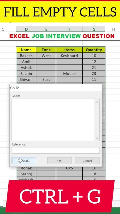 Excel Trick: Quickly Fill Empty Cells in Seconds! #exceltips #shorts #trending #microsoftexcel ...