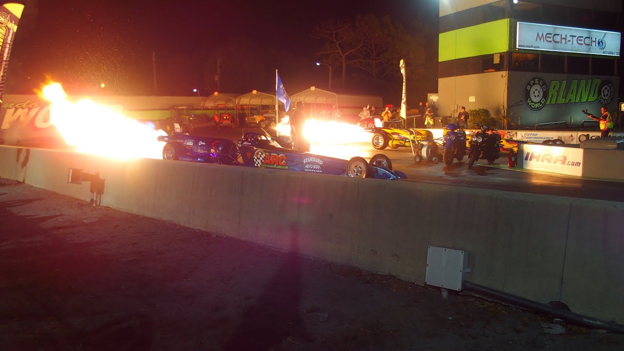 Orlando Speed World IHRA Drag Racing and Jet cars 3 5 2016 - YouTube