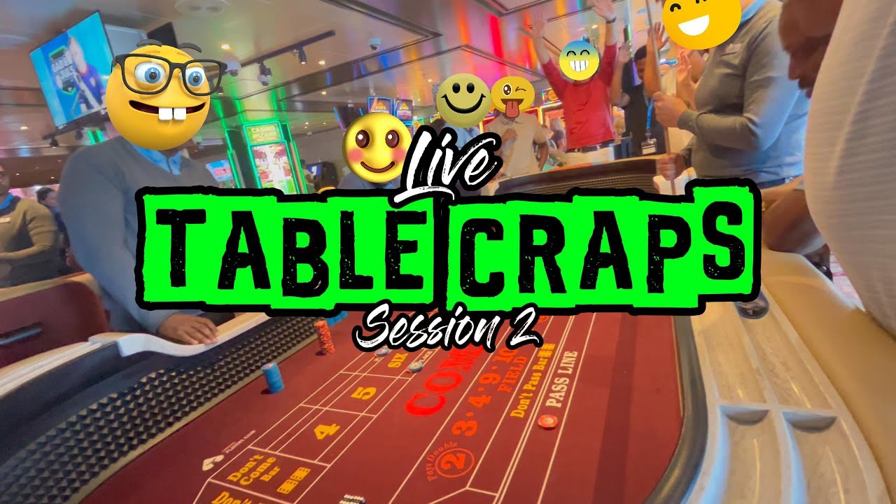 Live Table Craps on a Carnival Legend Cruise Ship Session 2 - YouTube