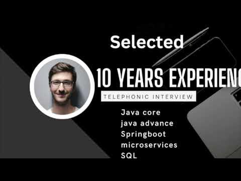 java microservice telephonic interview of 10 years experienced - YouTube