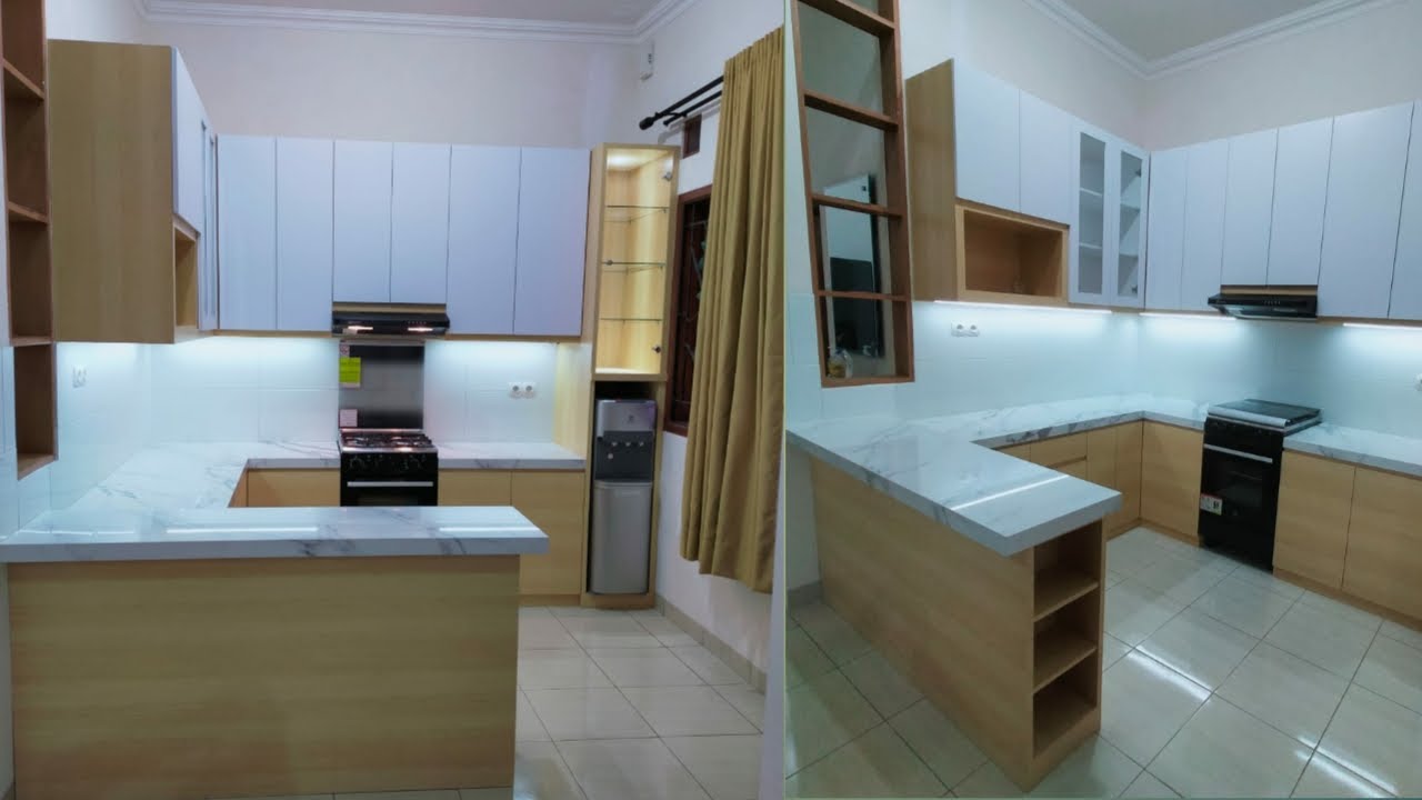MEMBUAT KITCHEN SET MINIMALIS || SEDERHANA - YouTube