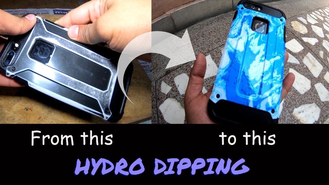 HYDRO DIPPING| BLUE WATER PHONE CASE - YouTube