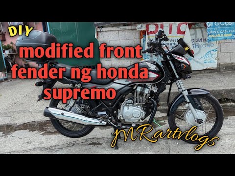 HOW TO MODIFIED FRONT FENDER OF HONDA SUPREMO/PAANO MAG MODIFIED NG ...