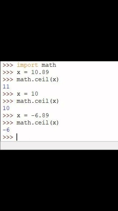 python ceil function in tamil#coding #shortvideo #tamil #python #cs # ...