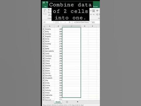 How to merge data of 2 cells into one. [combine data of 2(or more ...