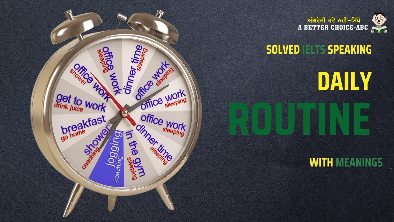 Describe A Daily Routine That You Enjoy - YouTube