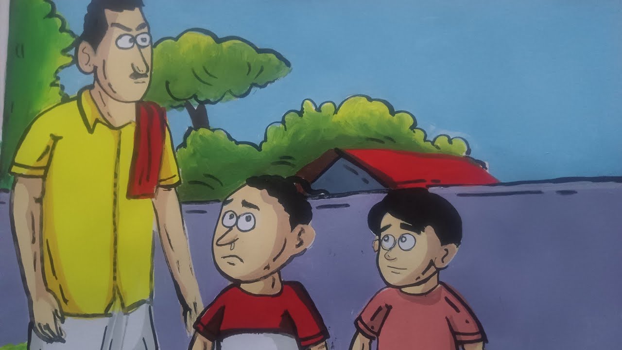 Natia comedy/👌😍natia cartoon drawing easy steps on paper/natia cartoon ...