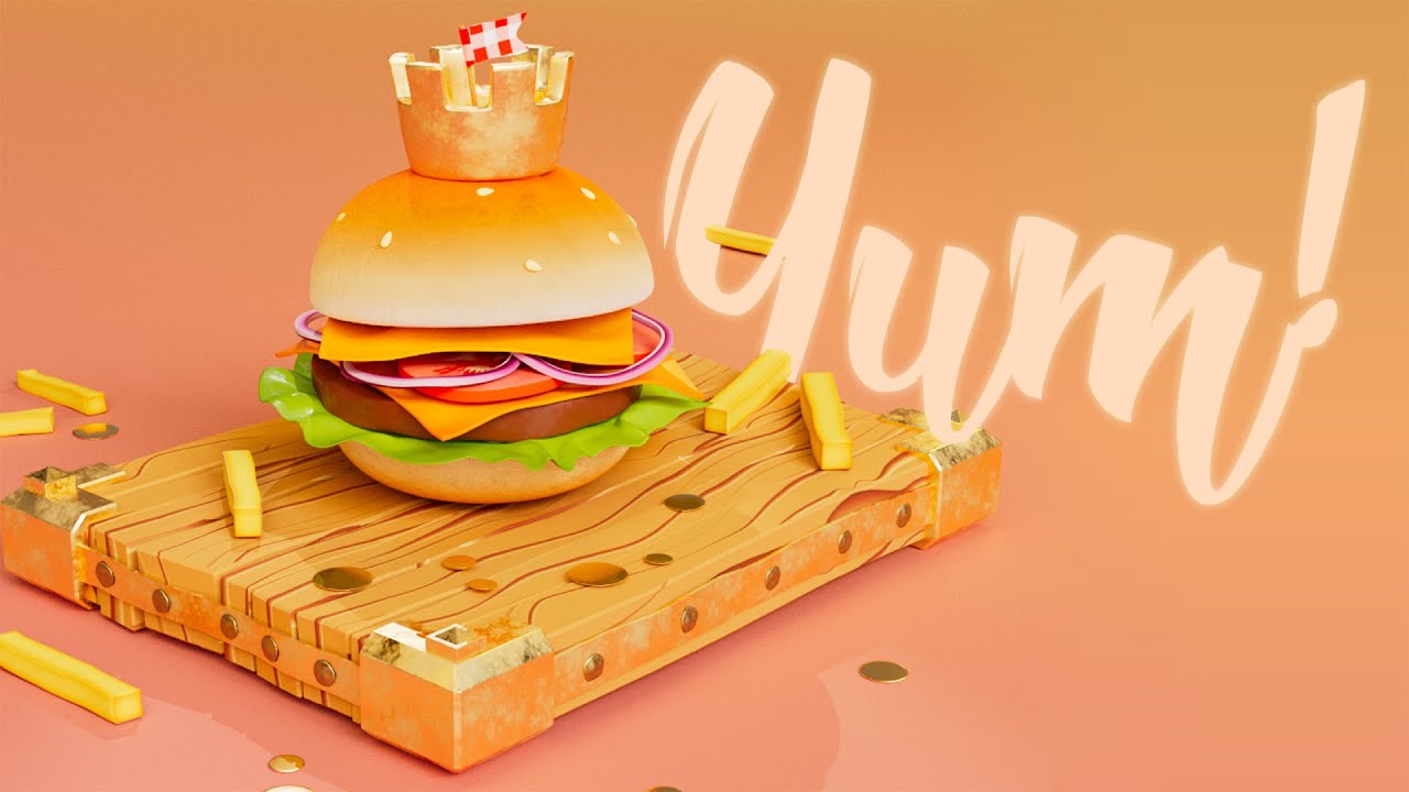 Burger Animation | Autodesk Maya - YouTube
