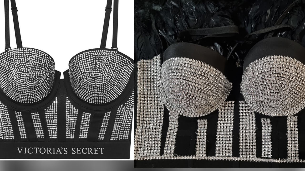 Victoria's Secret Dimond bra DIY+ Make up & Hair - YouTube